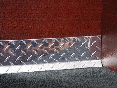 Aluminum Baseboard Trim | Diamond Plate & Smooth | Tread-Ware