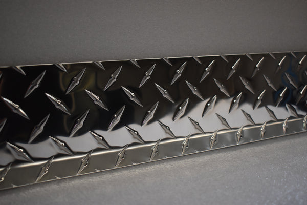 Aluminum Baseboard Trim | Diamond Plate & Smooth | Tread-Ware