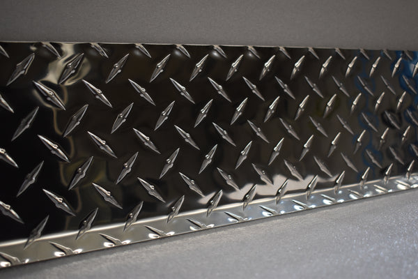 Aluminum Baseboard Trim | Diamond Plate & Smooth | Tread-Ware
